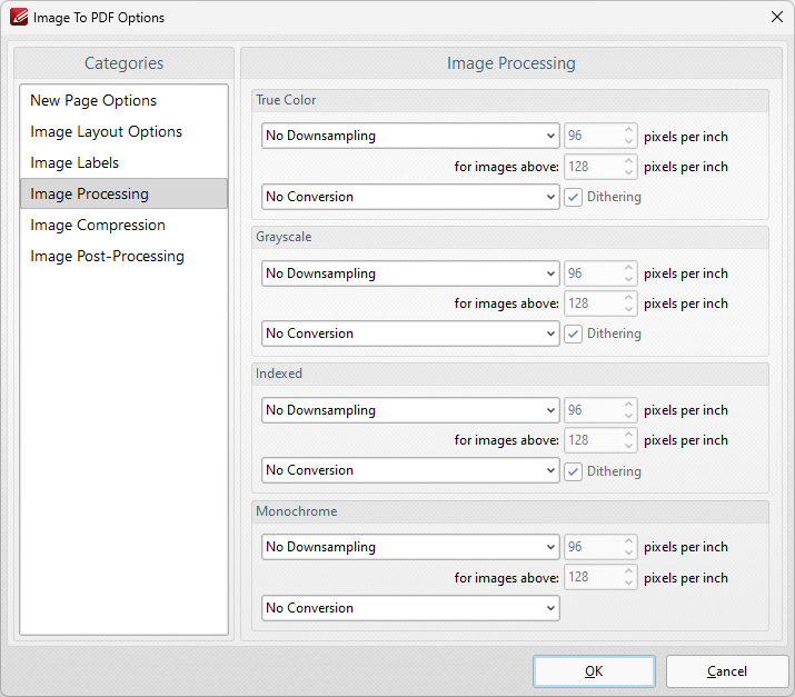 Tabs Guide > File > New Document > From Images