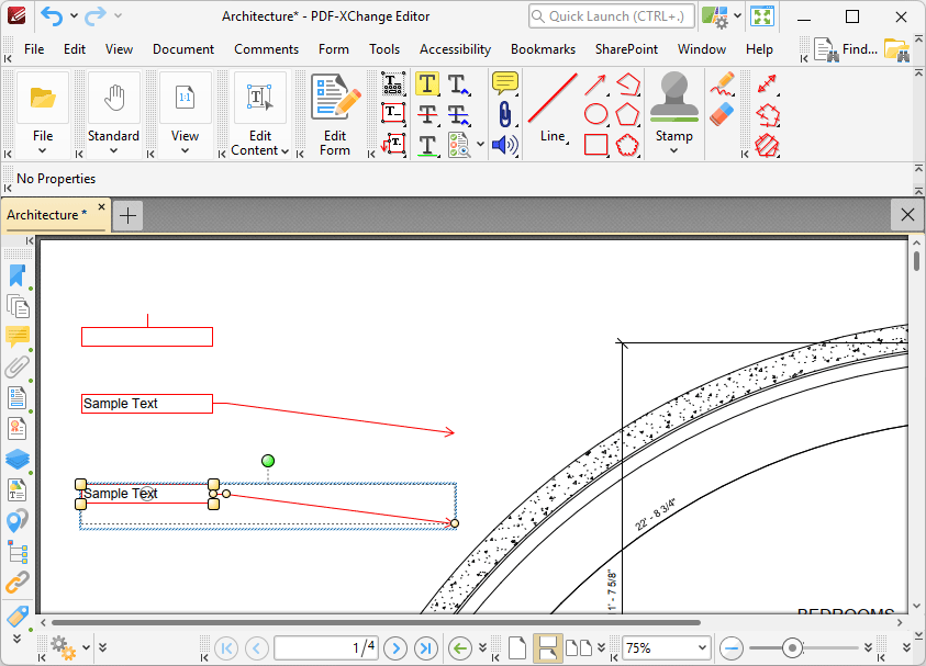 Tabs Guide > Tools > Comment And Markup Tools > Callout Tool