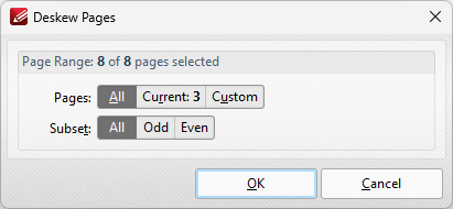 Tabs Guide > Document > Deskew Page Content