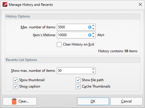 Tabs Guide > Edit > Preferences > Documents