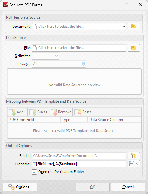 Tabs Guide > Form > Populate PDF Forms Tabs Guide > Form > Populate PDF Forms