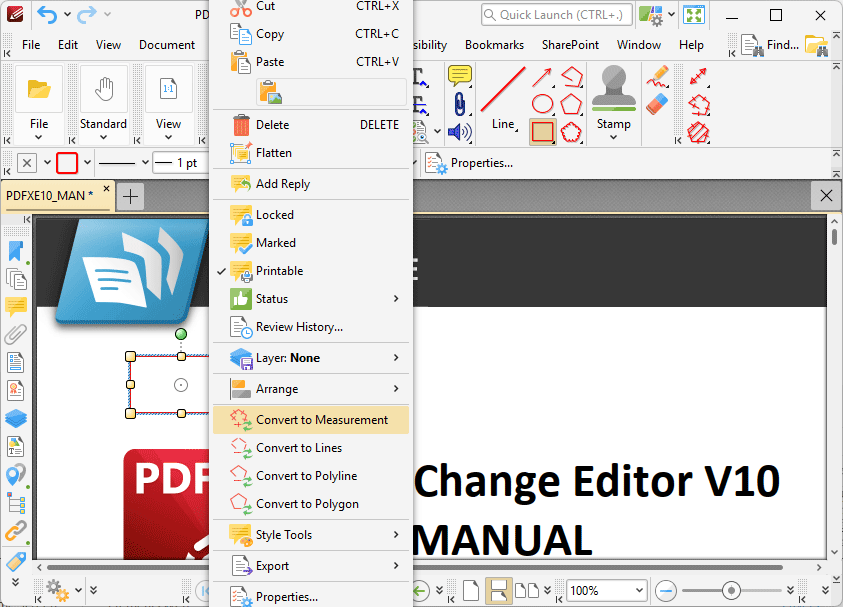 Tabs Guide > Tools > Comment And Markup Tools > Rectangle Tool