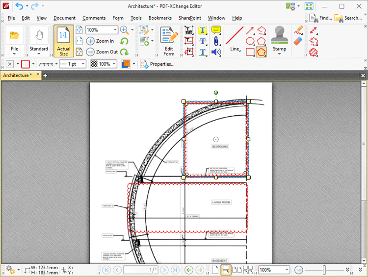 Tabs Guide > Tools > Comment And Markup Tools > Cloud Tool