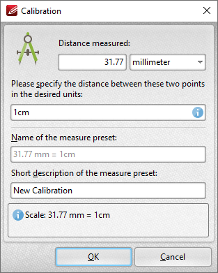 Tabs Guide > Tools > Measuring Tools > Set Scale