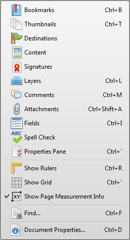 PDF-XChange Editor Plus User Manual > Tabs Guide > View > Toolbars ...