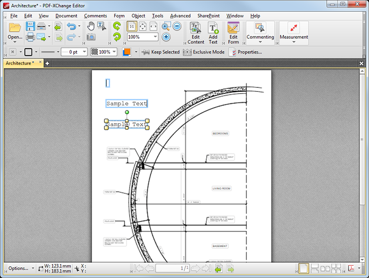 PDF XChange Editor Plus User Manual Tabs Guide Tools Comment And 