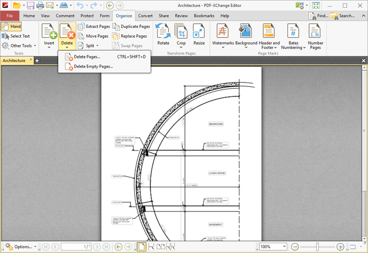 PDF-XChange Editor Plus V7 User Manual > Tabs Guide > Organize Tab ... PDF-XChange Editor Plus V7 User Manual > Tabs Guide > Organize Tab ...