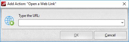 PDF-XChange Editor Plus V7 User Manual > Tabs Guide > Home Tab > Link Options > Open a Web Link