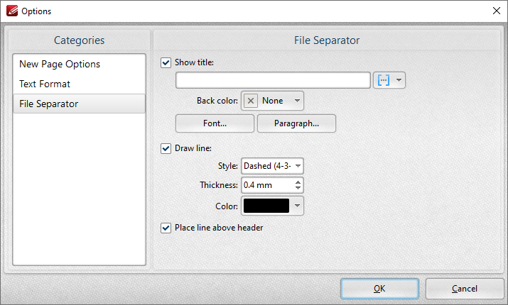PDF-XChange Editor Plus V8 User Manual > Tabs Guide > File Tab > New ...