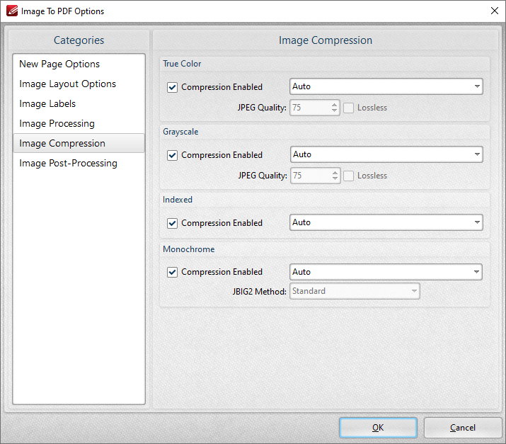 PDF-XChange Editor Plus V8 User Manual > Tabs Guide > File Tab > New Document > From Image File(s)