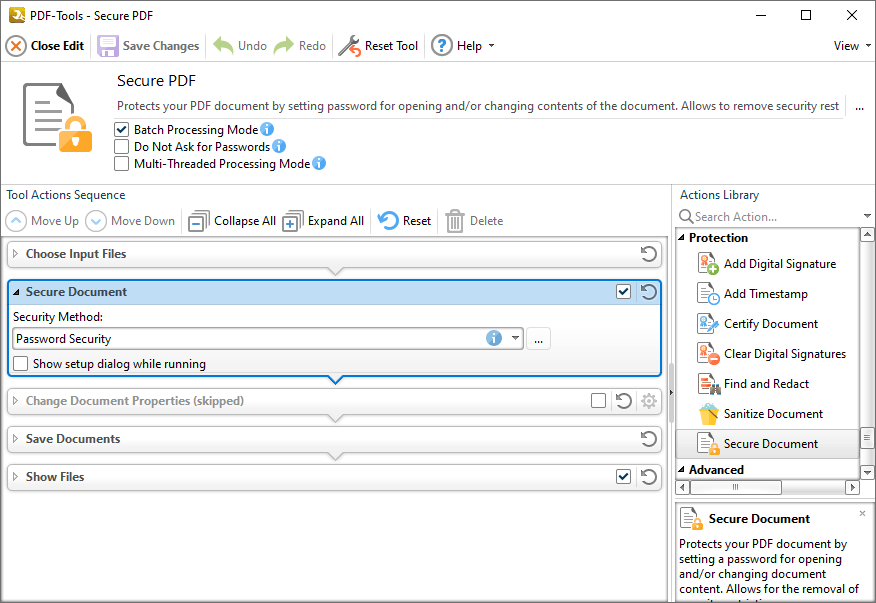 PDF-Tools V8 User Manual > Actions Library > Protection Actions ...