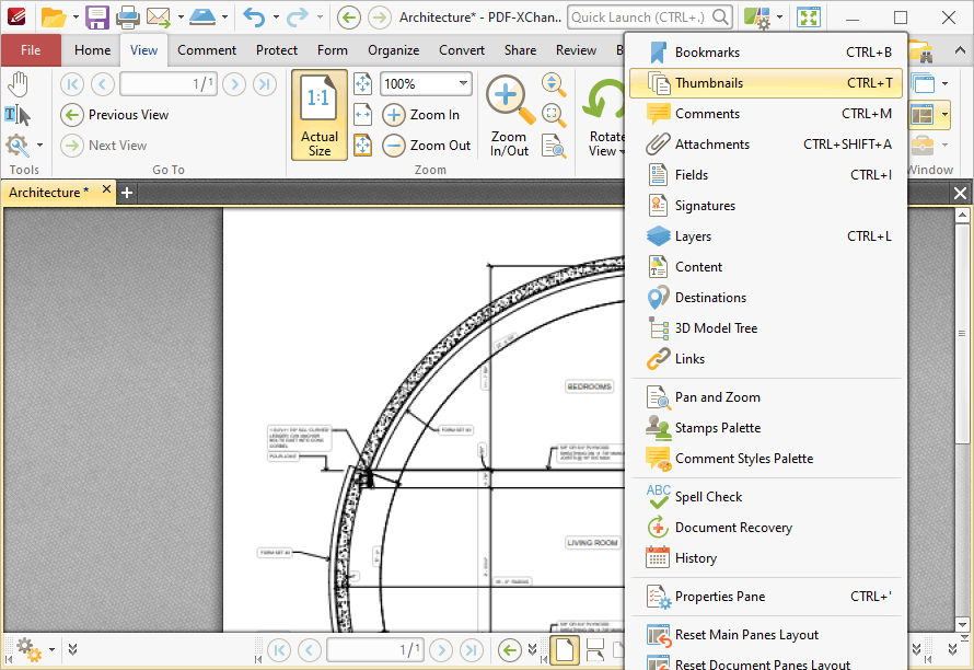 PDF-XChange Editor V8 User Manual > Tabs Guide > View Tab > Editing ...
